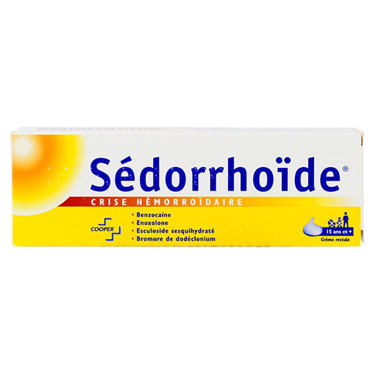 sédorrhoïde crème est un médicament utilisé en cas d'hémorroïdes externes