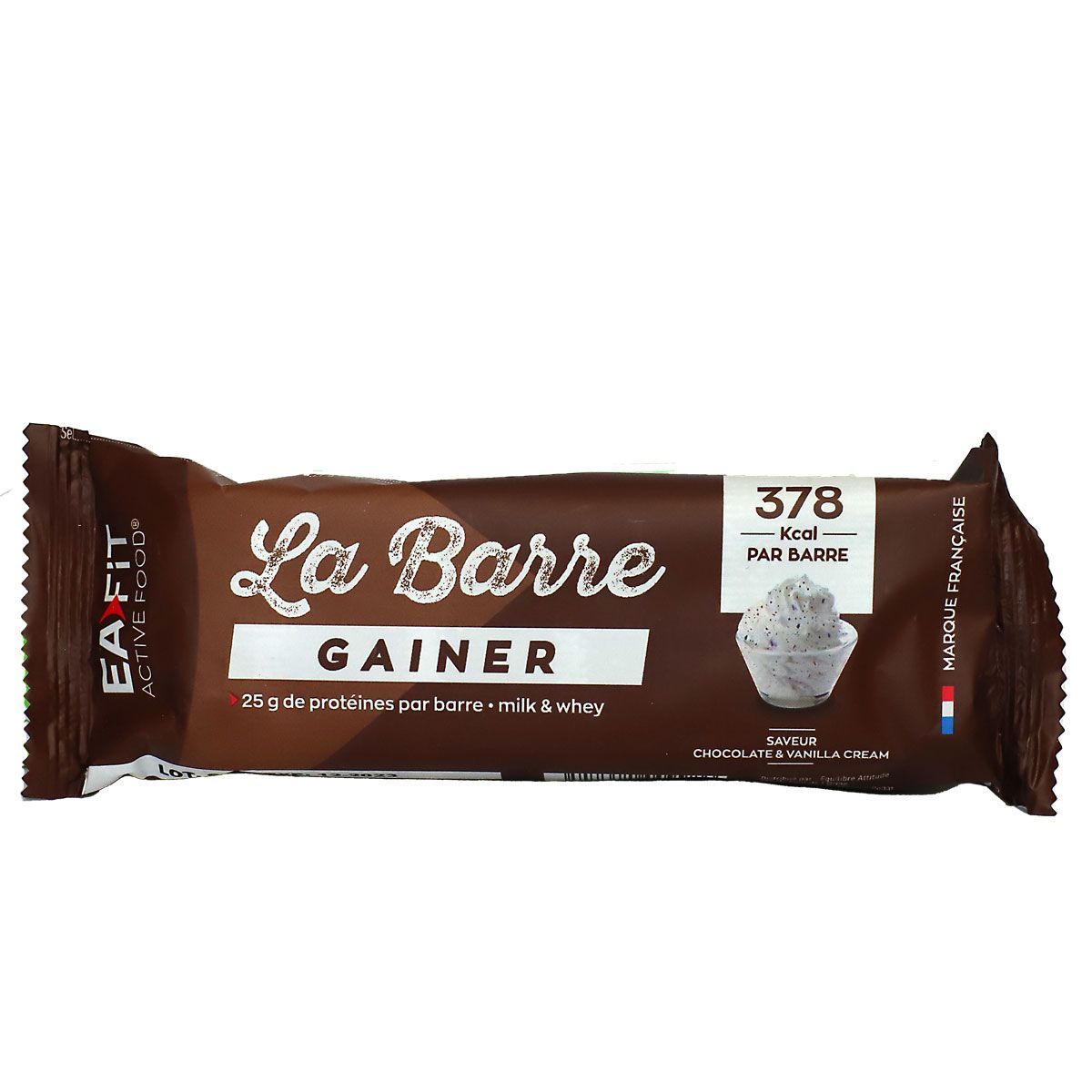 Eafit La Barre Gainer Chocolate & Vanilla cream est un complément ...